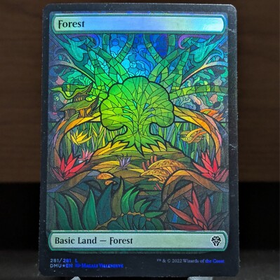 Stained Glass Forest Showcase Foil LP/NM Dominaria United 281 DMU basic ...