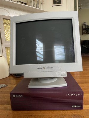 SGI Silicon Graphics Indigo2 Impact 10000 Computer with Monitor - *Read ...