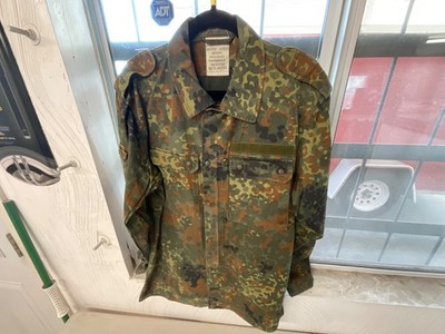 German military fatigues flecktarn jacket 185-195/105 size | eBay