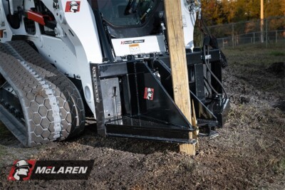 Skid Steer Tree Puller Post Puller Attachment Heavy Duty for Bobcat ...