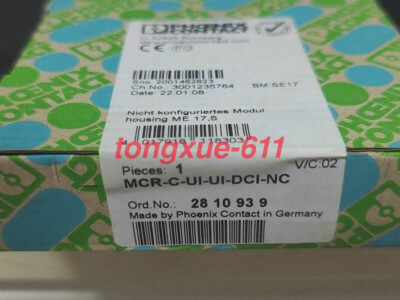 1pcs new Phoenix Contact MCR-C-UI-UI-DCI-NC 2810939 Isolator Via FedEx ...