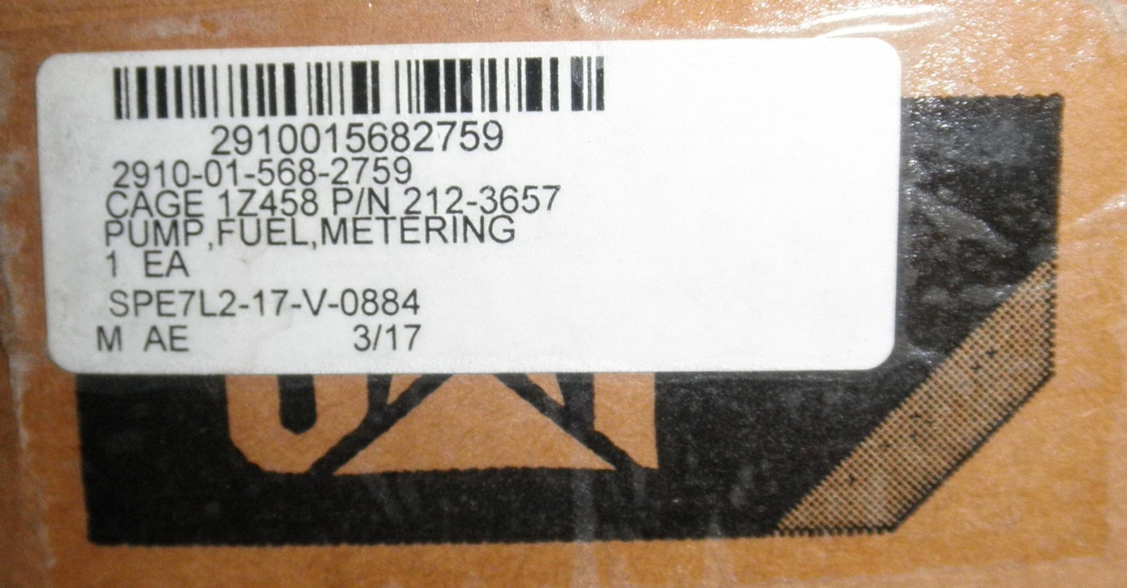CAT 2123657 Pump Caterpillar 212-3657 2910-01-568-2759 PUMP GP-FUEL PRM ...