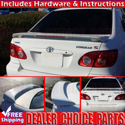For 2003 04 05 06 07 2008 Toyota Corolla Factory Style Spoiler Wing w ...