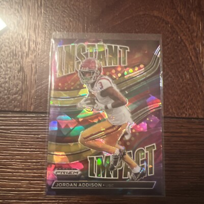 2023 Prizm Draft Picks Instant Impact #II-9 Jordan Addison RC Green ...