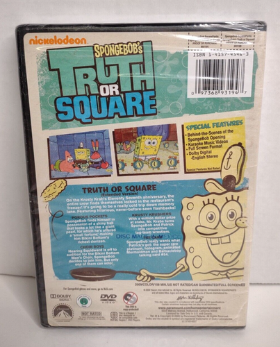 SpongeBob SquarePants: Truth or Square (DVD, 2009) for sale online | eBay