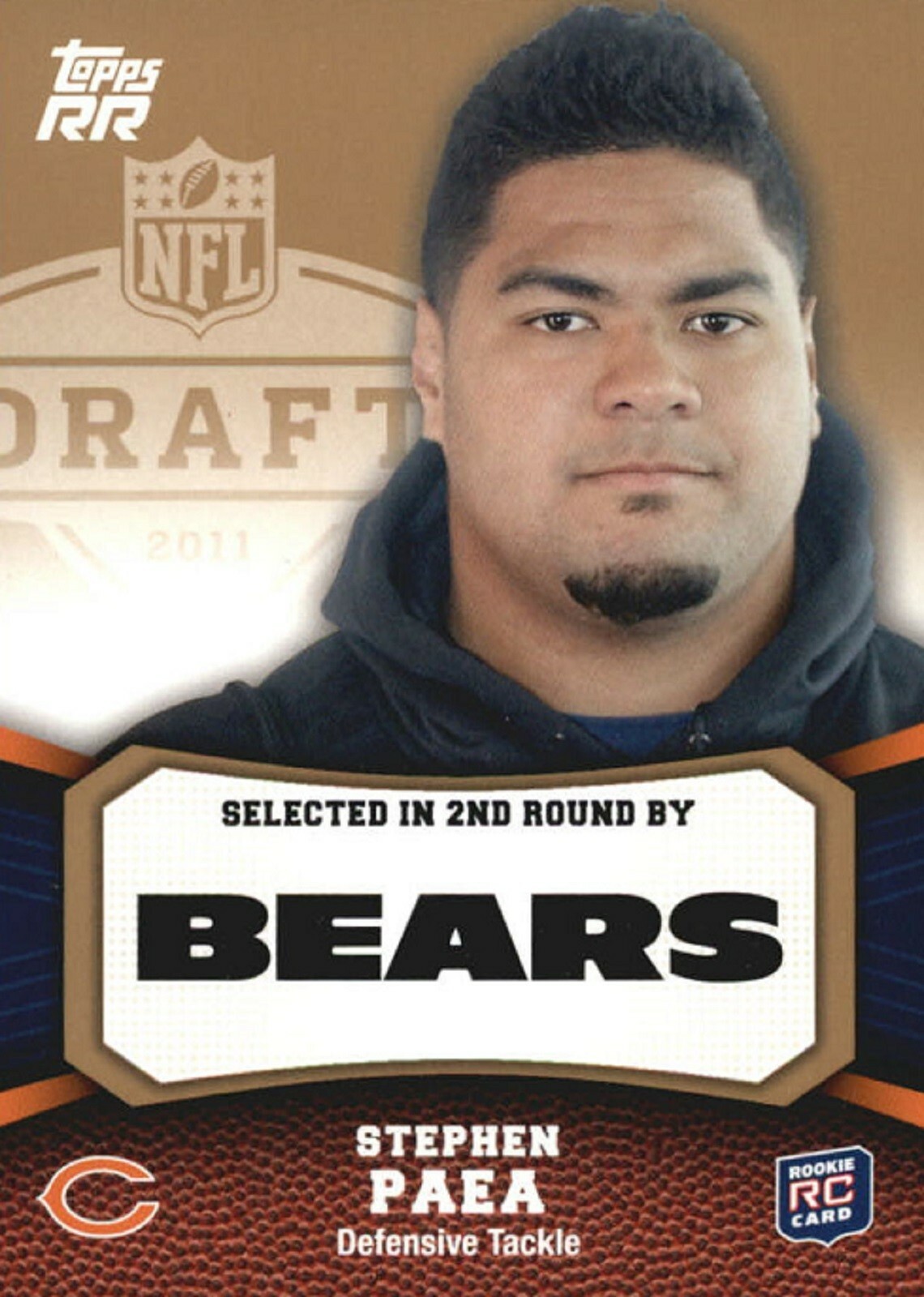 2011 Topps Rising Rookies Gold #118 Stephen Paea RC Chicago Bears | eBay