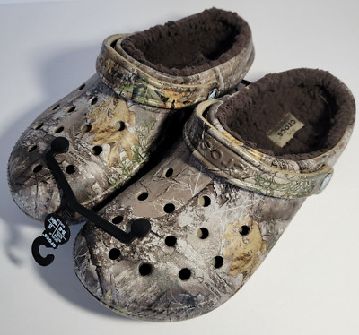 Crocs Classic Lined Realtree Edge Camo Clogs Size Men's 7 Women's 9 ...