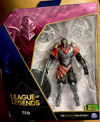 LEAGUE OF LEGENDS ZED 6” DELUXE FIGURE W/PREMIUM DETAILS ACCESSORIES ...