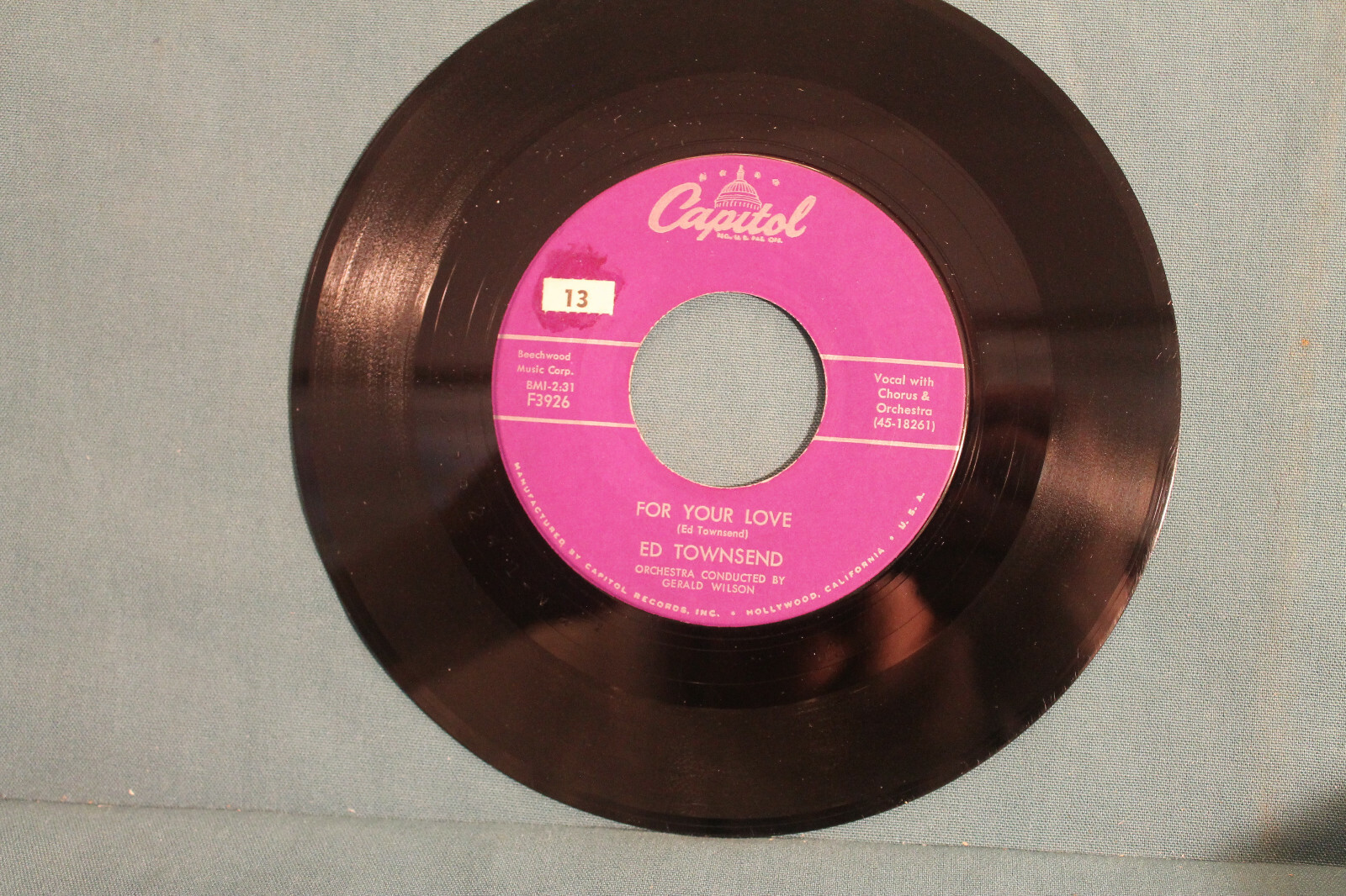 ED TOWNSEND---FOR YOUR LOVE (1958 TOP SONG) | eBay