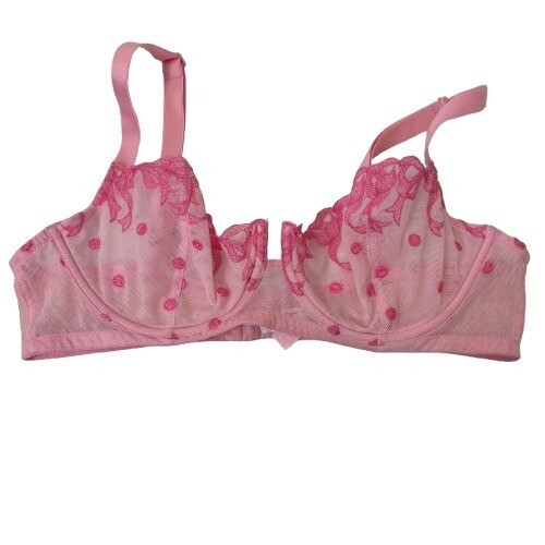 VTG Y2K Victoria’s Secret Pink Polka Dot Underwire Bra Size 36C | eBay