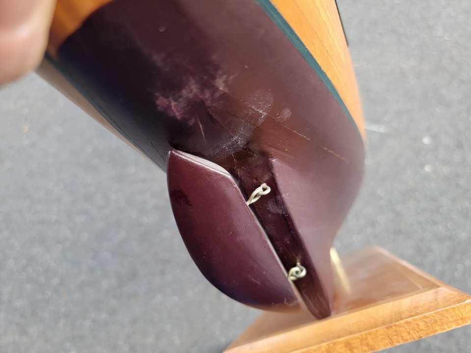 Wooden Pond Yacht Sail Boat Scratch Built 36.5"41.5" J Class Endeavor ...