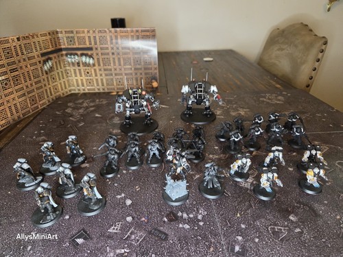 Raven Gaurd Army Lot Warhammer 40k Partially Painted 1000 Points | eBay