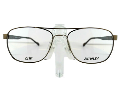 AUTOFLEX 113 (210) BROWN 57-17-145 XL FIT MEMORY TITANIUM Eyeglass ...