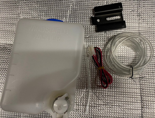 UNIVERSAL 12v WINDSCREEN WASHER BOTTLE KIT MOTOR PUMP JETS CLASSIC CAR ...