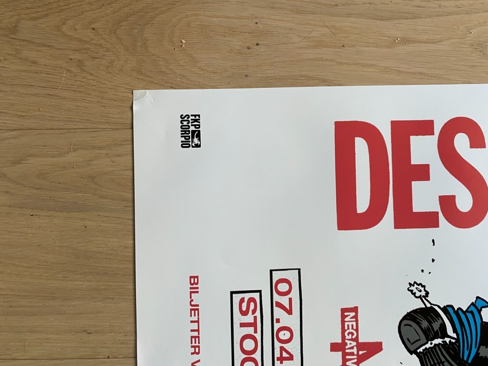 CIRCLE JERKS DESCENDENTS SWEDISH LIVE POSTER APRIL 2025!! GREAT CARTOON ...