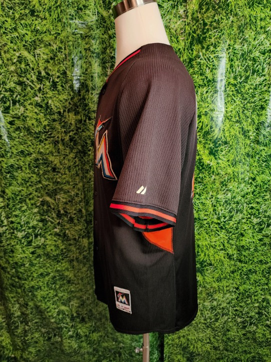 MLB Miami Marlins Spring Training Jersey #53 Ryan Reid Majestic Size 46 ...