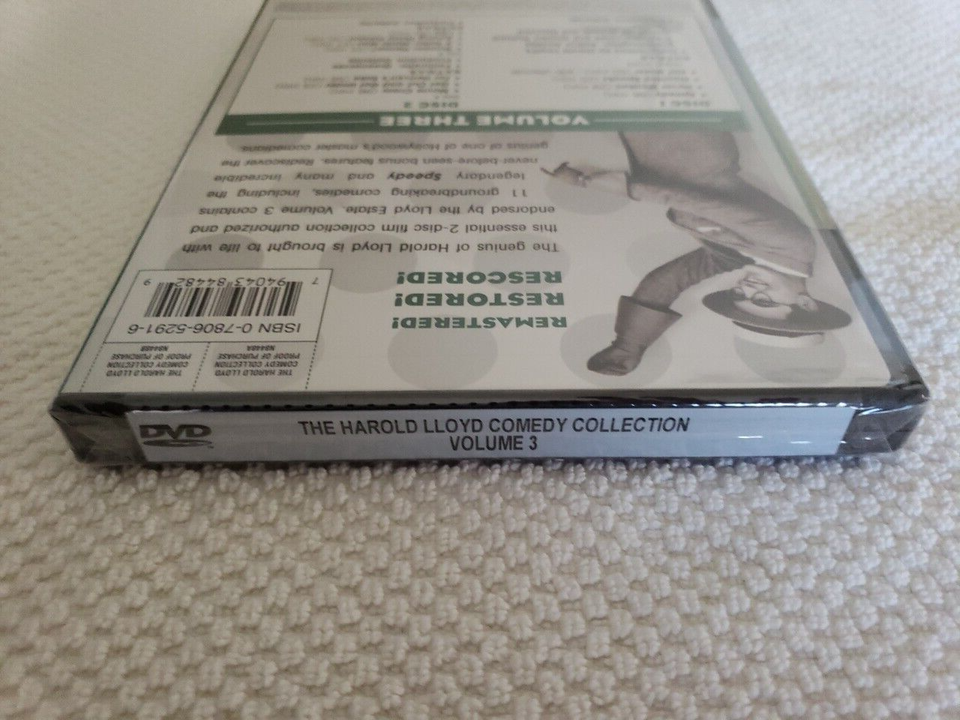 The Harold Lloyd Comedy Collection Vol 3 (DVD, 2005, 2-Disc Set) New ...