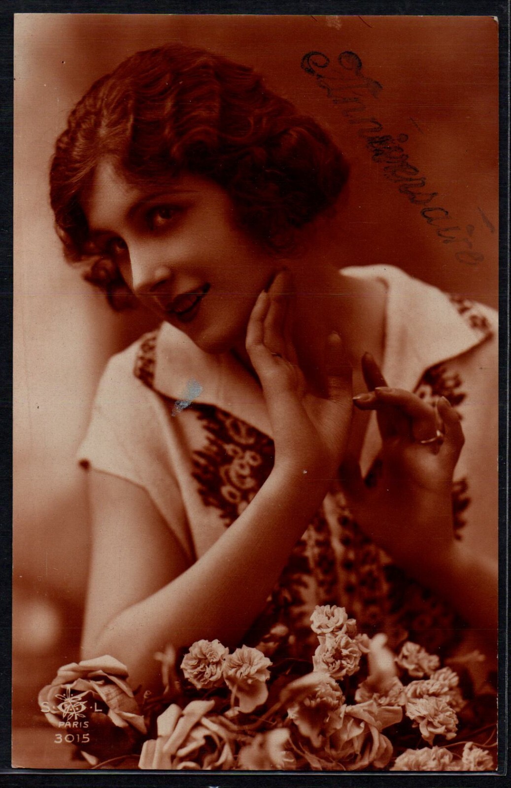 BV118 ART DECO HIGH FASHION FLAPPER LADY WOMAN KITSCH Tinted PHOTO pc ...