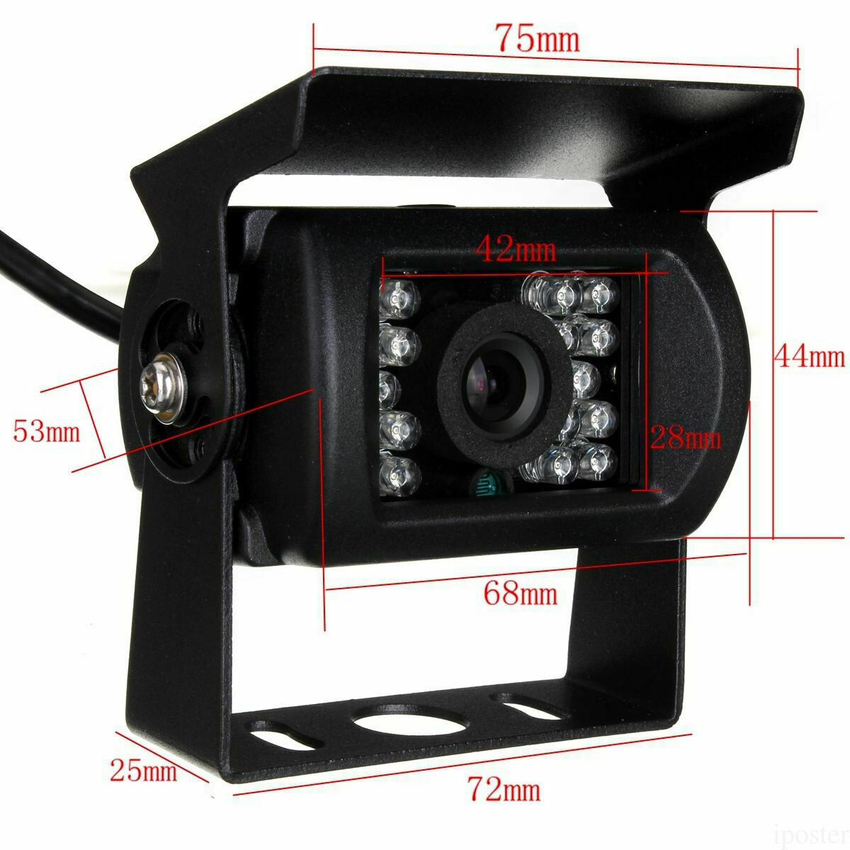 4PIN Heavy Duty CCD Color Rear View Reversing Camera without Parking ...