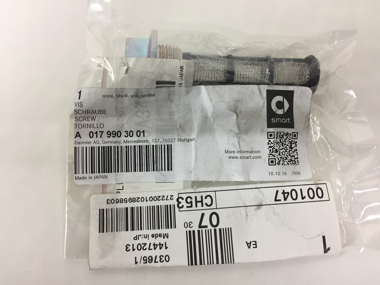 NEW Genuine Smart (451) Fortwo Petrol Engine Sump Pan Screw Plug ...