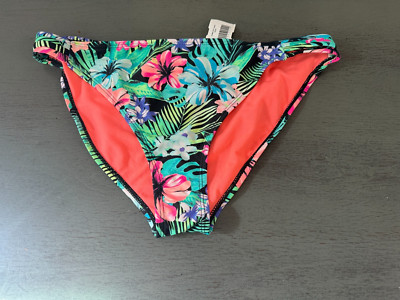 NWT black floral ENDLESS SUN swimsuit bikini bottom size XL | eBay