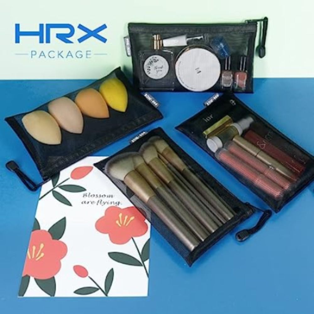 Mesh Exam Bag Transparent Pencil Bag Zipper Case Small Capacity ...