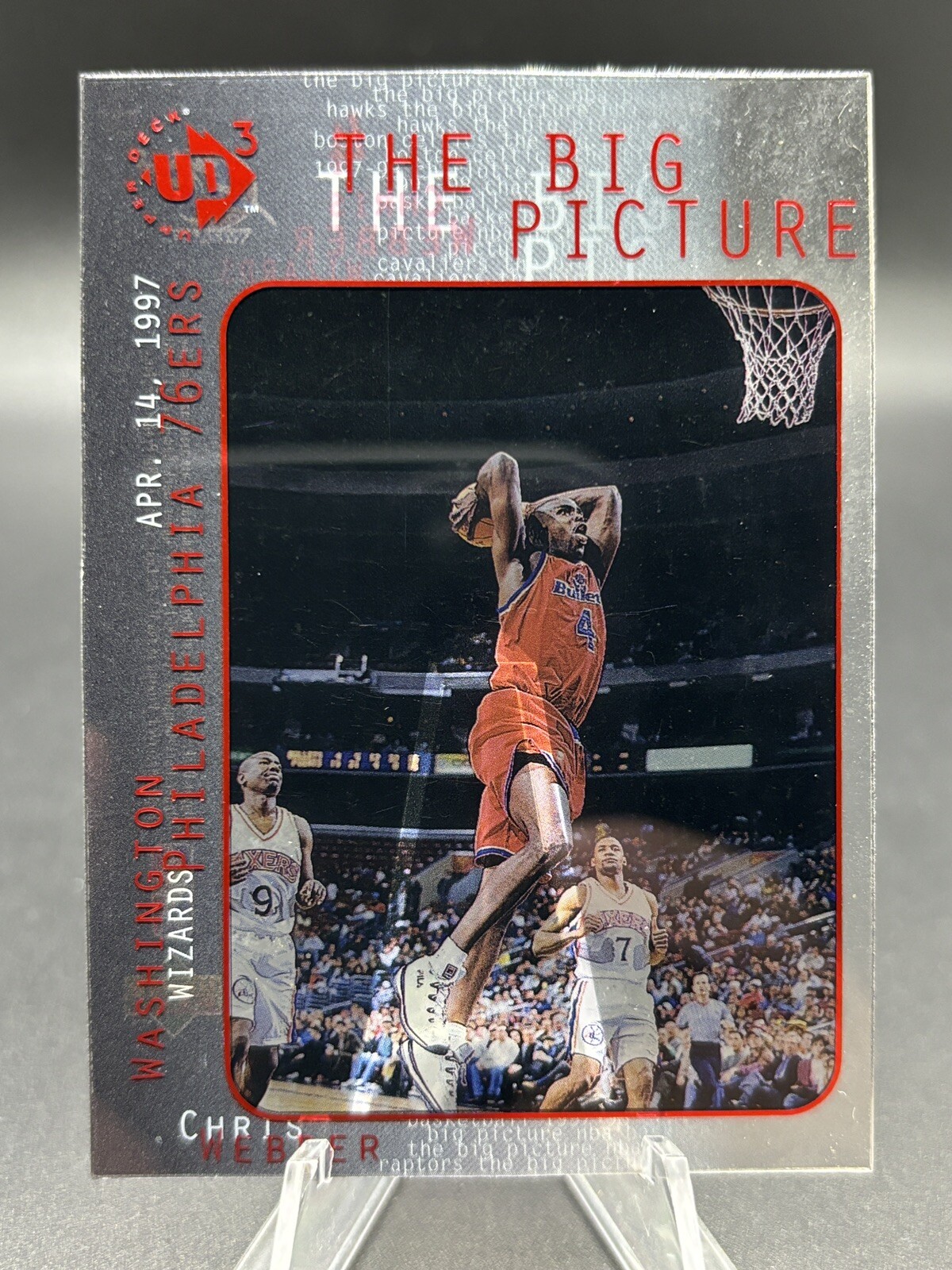 1997-98 Upper Deck UD3 The Big Picture #56 Chris Webber Washington ...