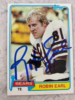 Robin Neal Signed CHICAGO BEARS Card 1981 Topps | eBay