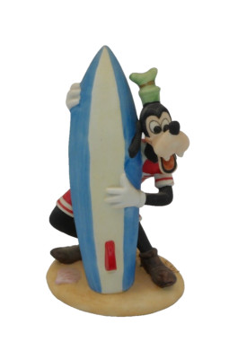 Disney Magic Goofy with Beach Surfboard 6" Figurine / Statue by WD ...