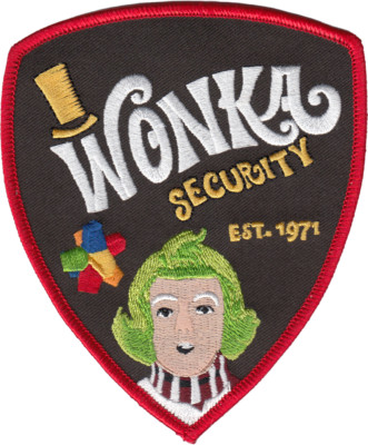 WONKA SECURITY SHOULDER PATCH: Willy Wonka | eBay