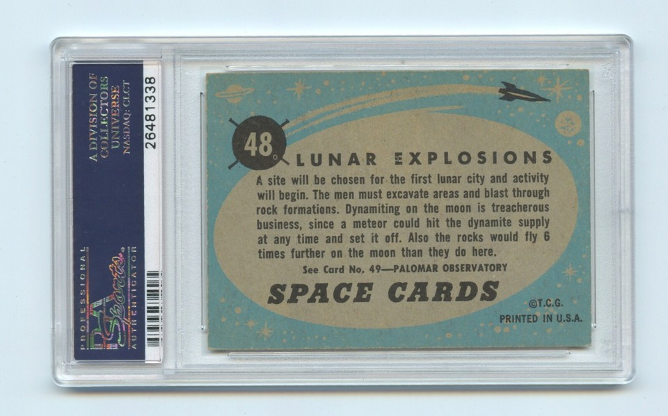 1957 Topps Space Cards #48 Lunar Explosions = PSA 7.5 NM | eBay
