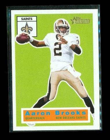 2001 TOPPS HERITAGE Football Trading Card #57 AARON BROOKS New Orleans ...