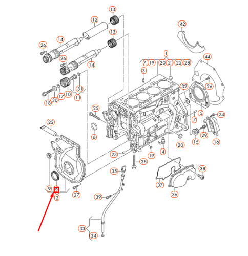 NEW AUDI A1 8X CRANKSHAFT OIL SEAL 06L103085B 08-19 ORIGINAL NO DUTY TO ...