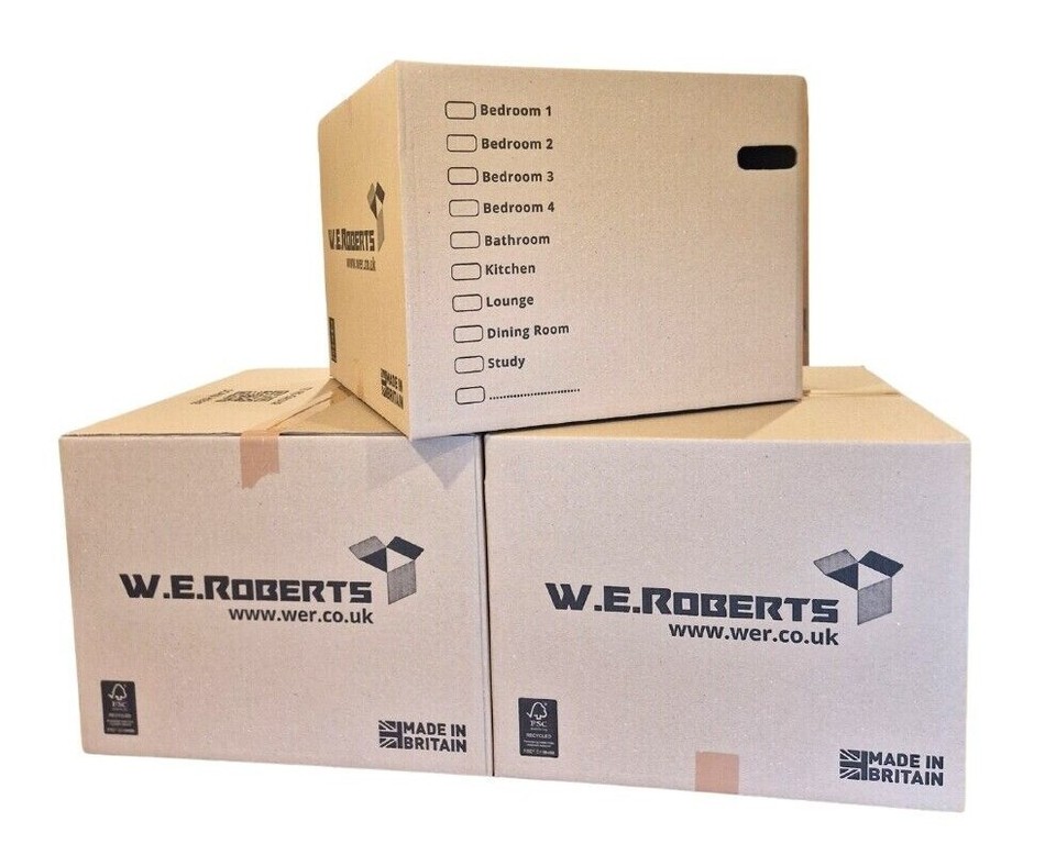 Removal Packing box STRONG XXL & LARGE QUALITY Cardboard House Moving ...