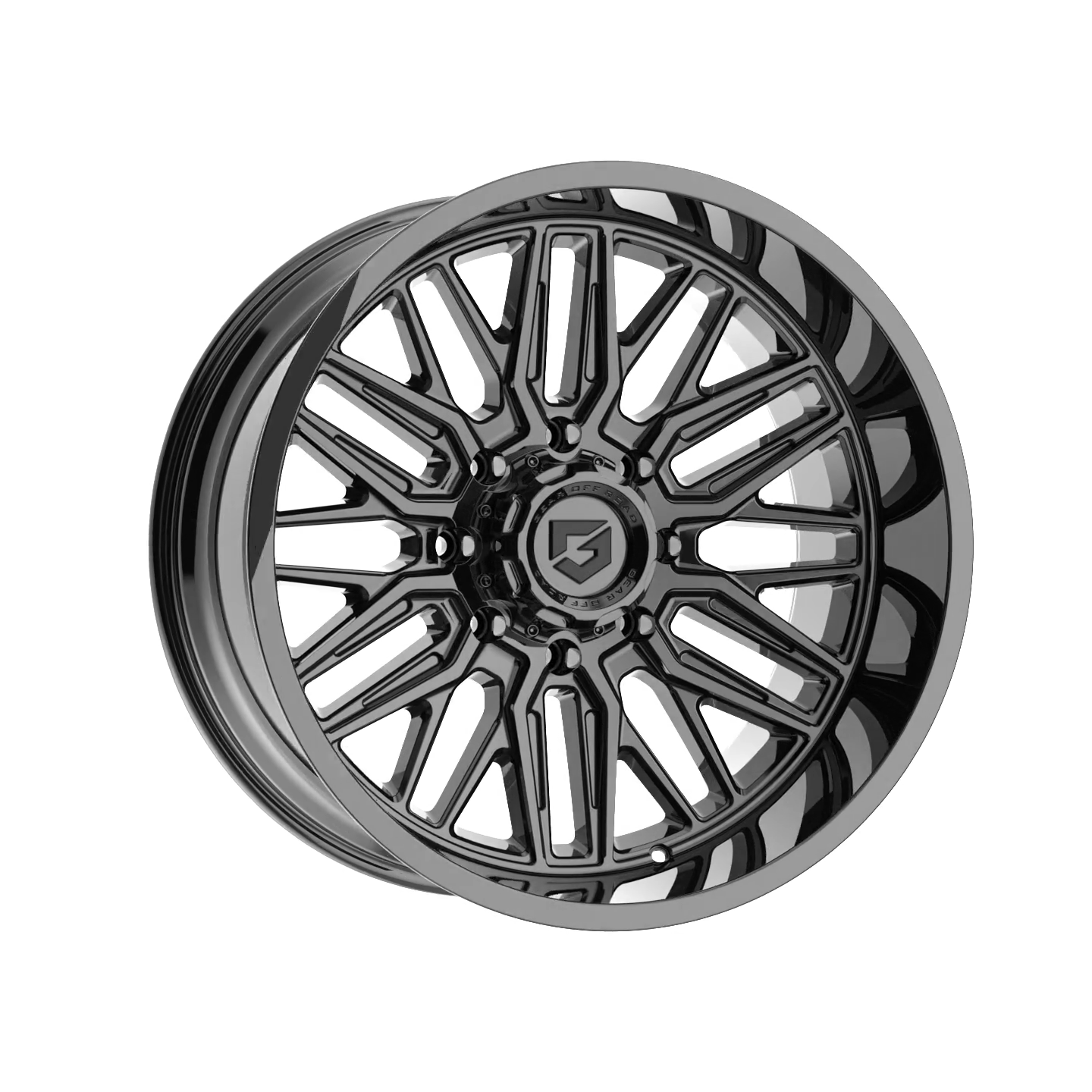 Set 4 22" Gear Off Road 775B Surge 22x12 6x135 6x5.5 -44mm Gloss Black ...