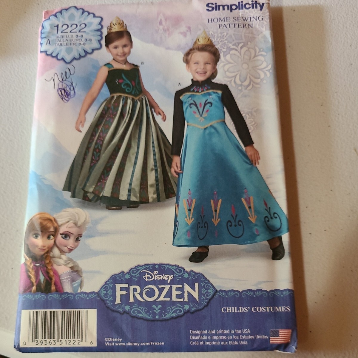 Patterns Girls Frozen Anna
