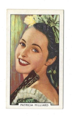Patricia Hilliard Gallaher Tobacco Card Portraits of Famous Stars No ...