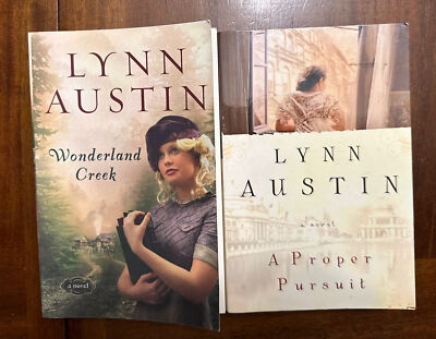 2 Lynn Austin Books - Lot - Wonderland Creek & A Proper Pursuit Romance ...