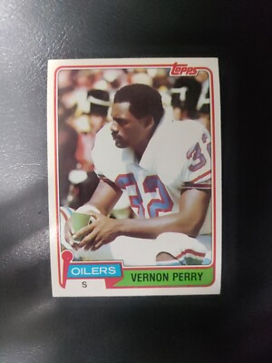1981 Topps Football #146 Vernon Perry Houston Oilers NM free shipping ...