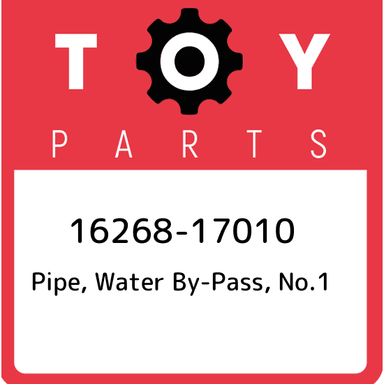 16268-17010 Toyota Pipe, water by-pass, no.1 1626817010, New Genuine ...