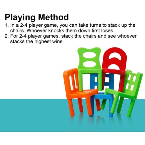 Children Balancing Chair Toy Multiplayer Interactive Stacking Chair ...