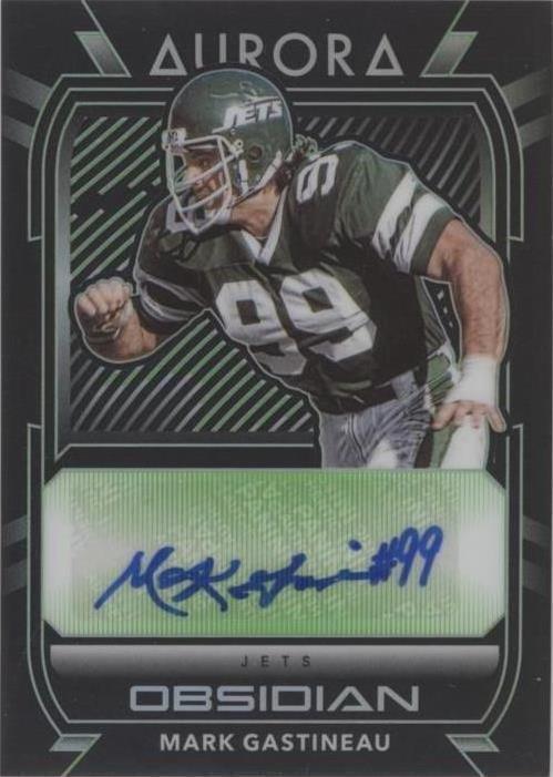 2020 Panini Obsidian - Aurora Autographs Mark Gastineau #AA9 Electric ...