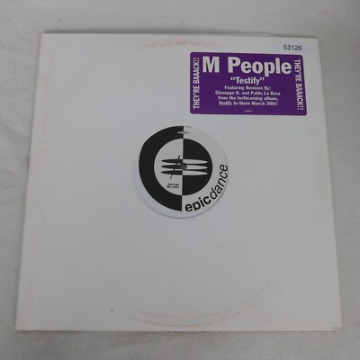 M People Testify PROMO SINGLE Vinyl Record Album | eBay