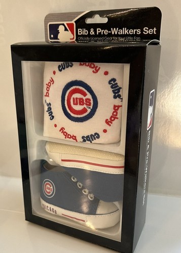 Baby Fanatics Chicago Cubs NEW Infant Bib & High Top Crib Shoes MLB ...