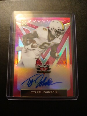 #7/15 Tyler Johnson Rookie Auto 2020 Leaf Valiant Autograph card Minn ...