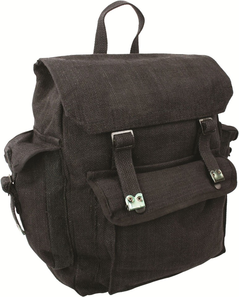 Retro Vintage Mens Ladies Military Army Rucksack Backpack Webbing ...