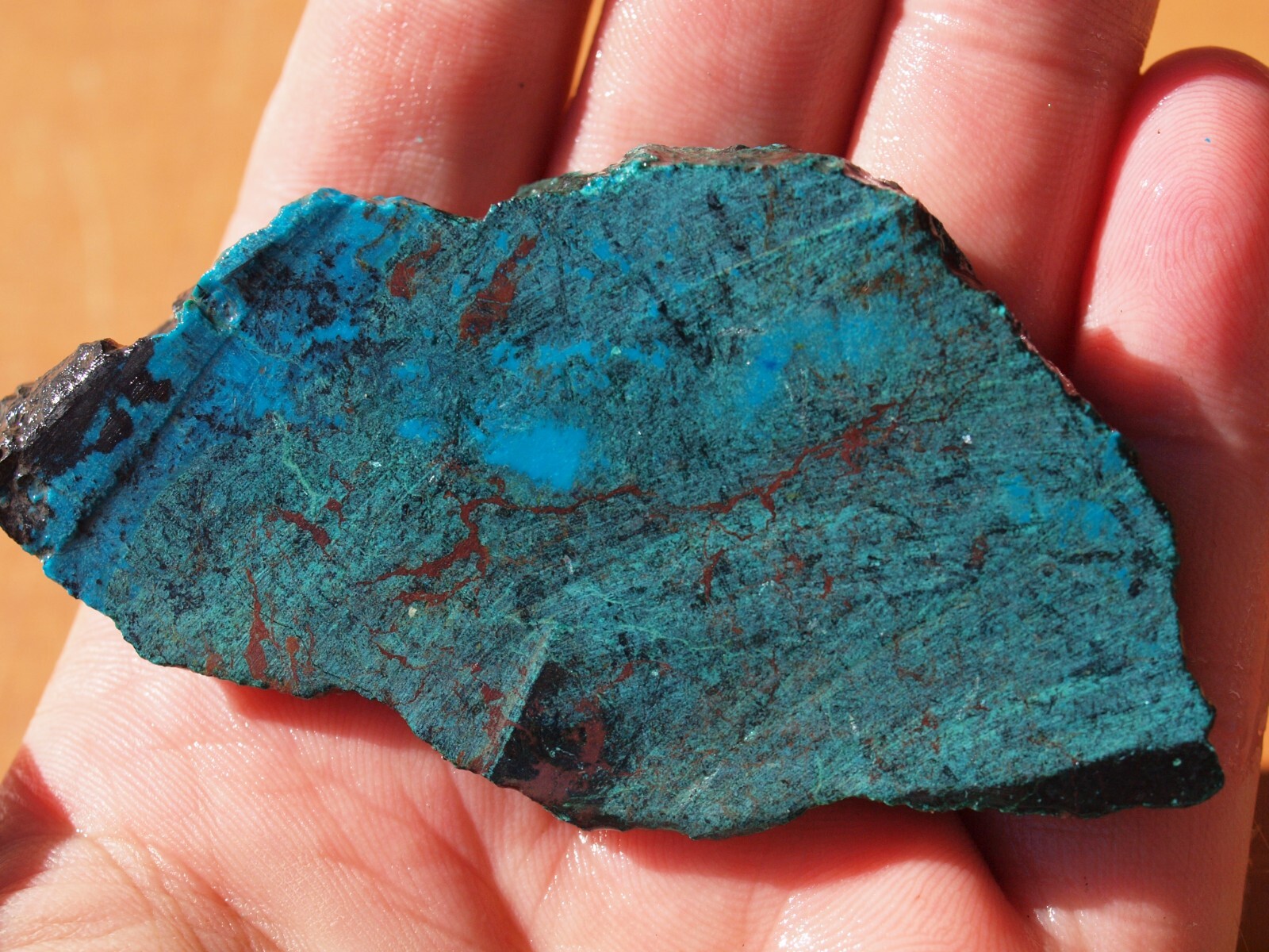Huge Bisbee Arizona Old Stock Bright Blue Turquoise Slab from the ...
