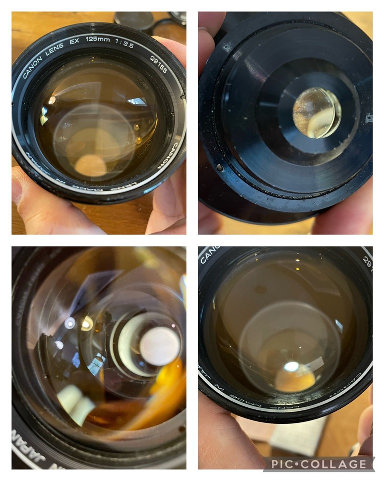 *Rare 4 Lens : Near Mint* Canon EX Auto QL Camera 35 50 95 125mm Set ...