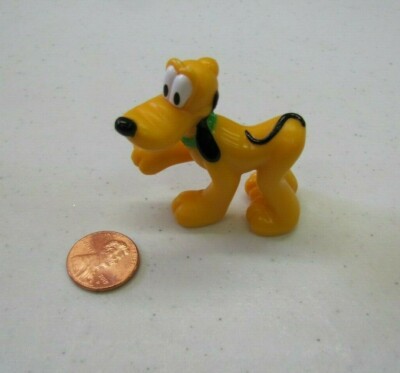 New! Disney Pluto Walking Dog Figure 2" Pvc Cake Topper Toy Happy Pet ...