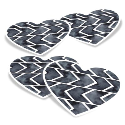 4x Heart Vinyl Stickers Grunge Black Arrows Art #51111 | eBay UK